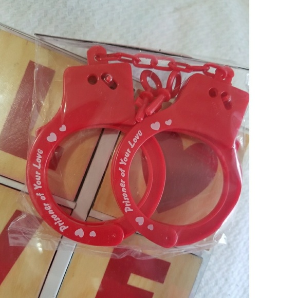 Intimates & Sleepwear | Valentines Day Red Plastic Handcuffs | Poshmark